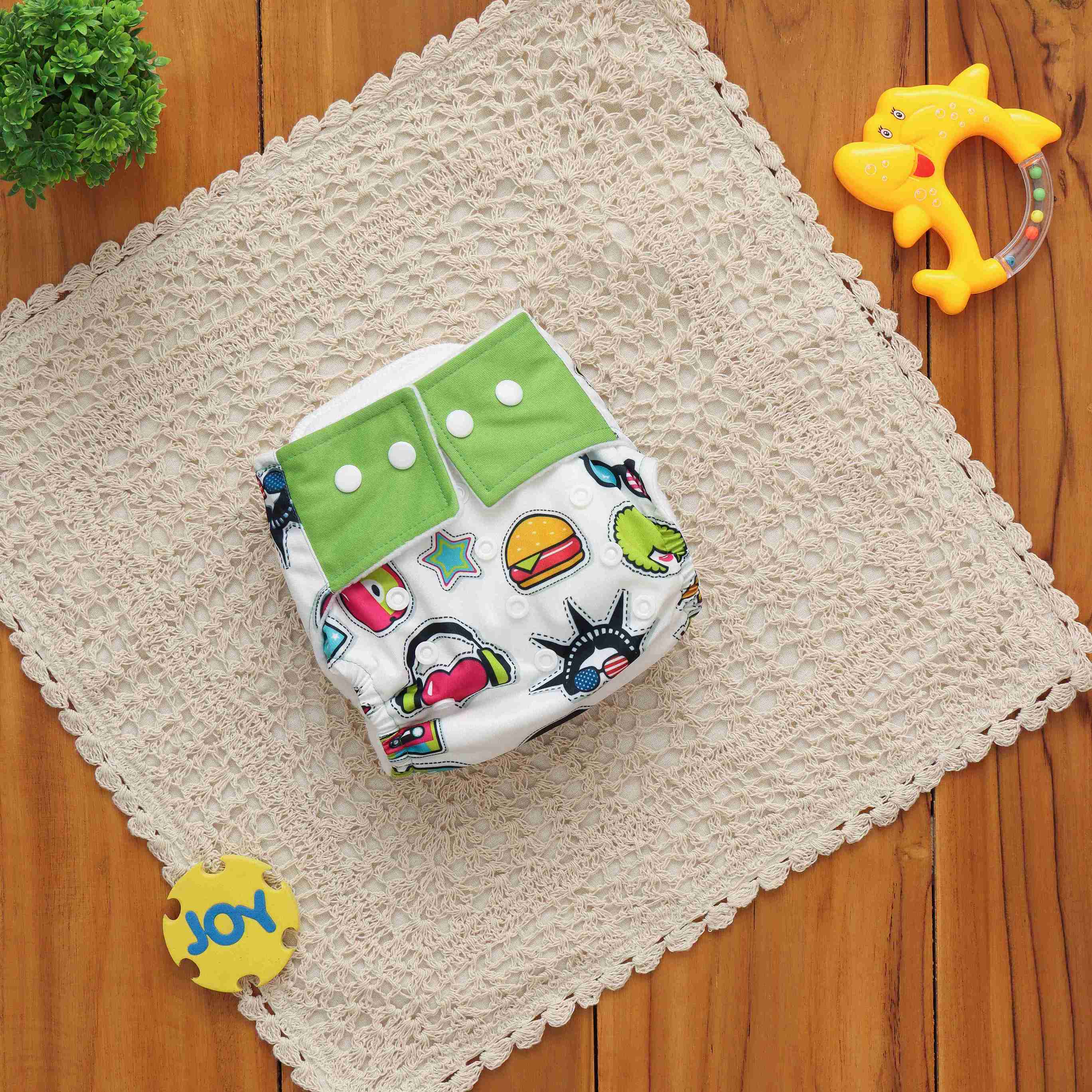 Reusable Baby Cloth Diaper - Fit Upto 17kg Babies – Cartoon Design ...